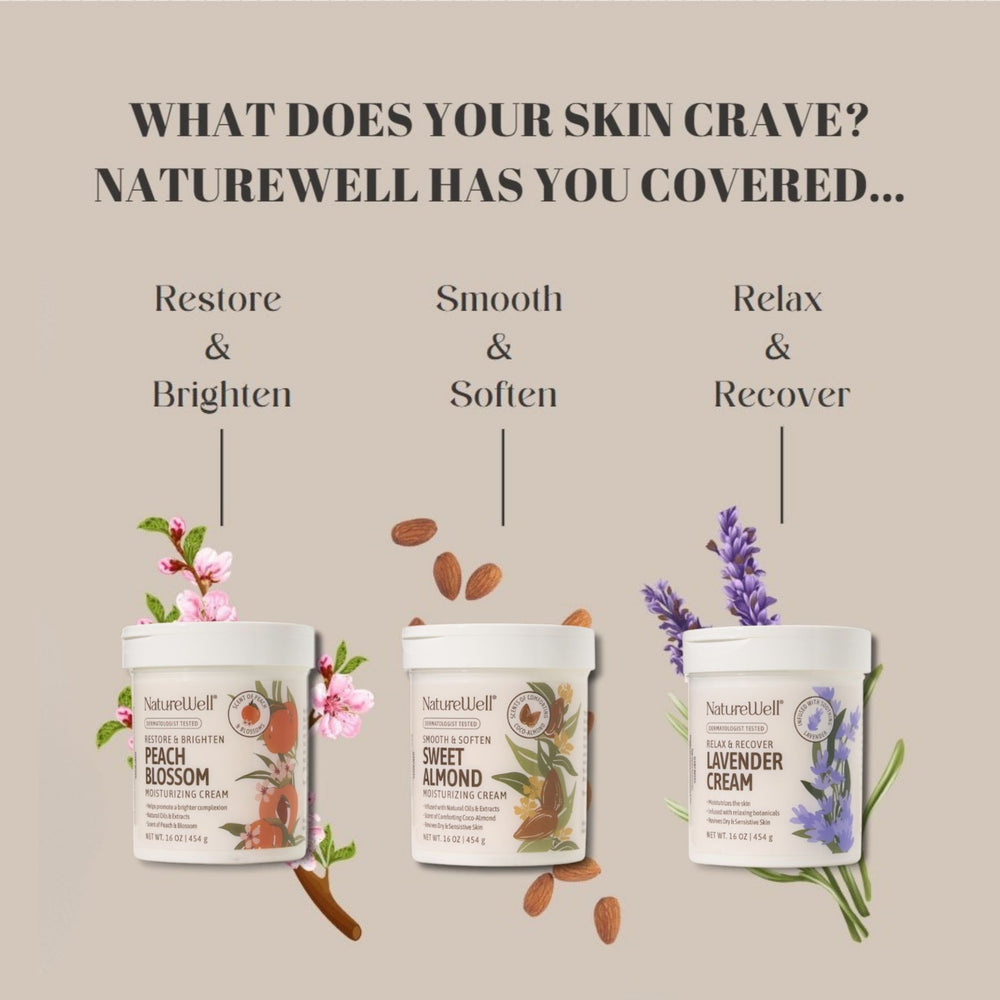 Naturewell smooth & soften moisturizing cream trio | lotion for ...