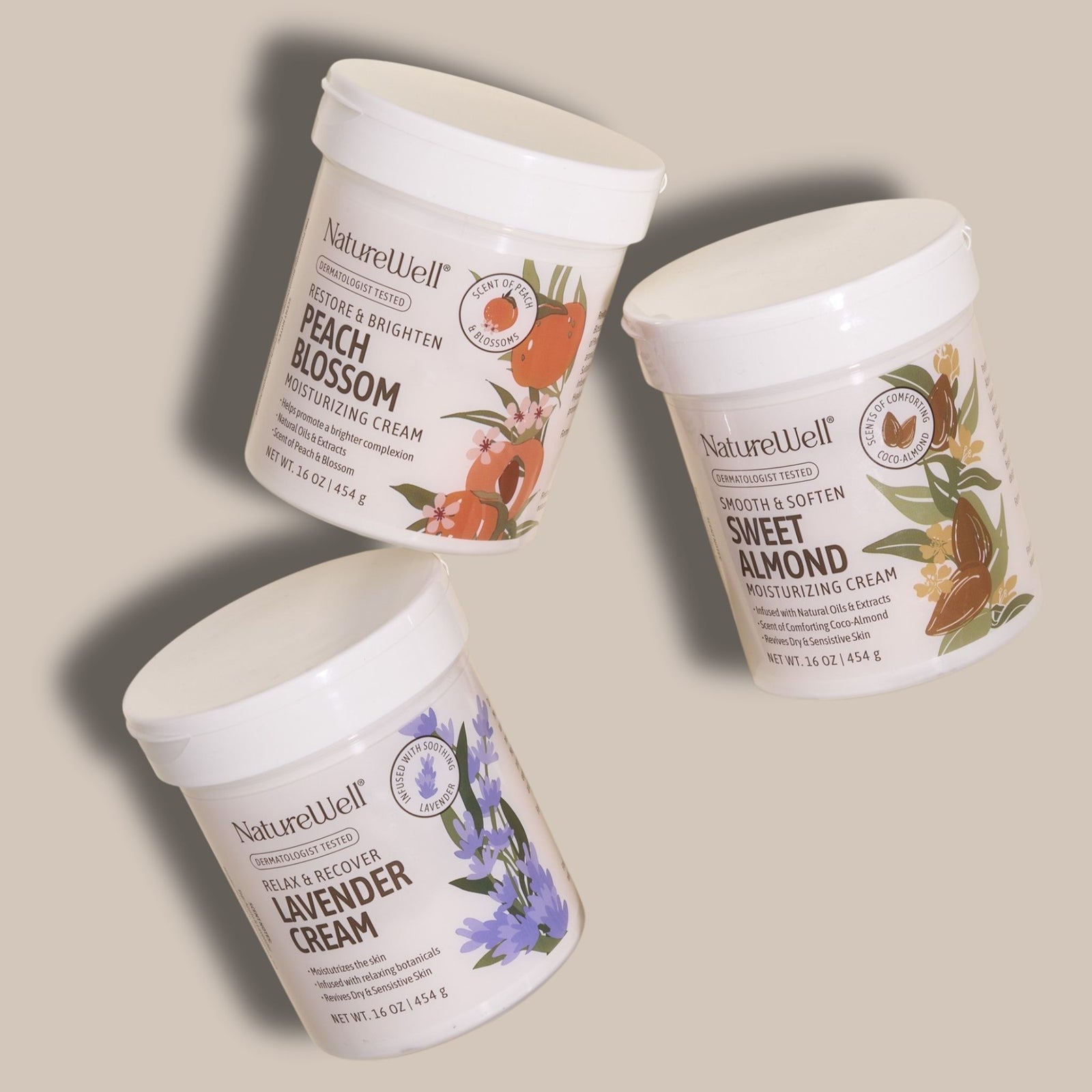 Naturewell smooth & soften moisturizing cream trio | lotion for ...