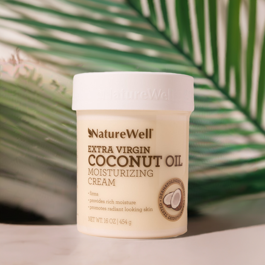 NatureWell Extra Virgin Coconut Oil Moisturizing Cream, 16 oz